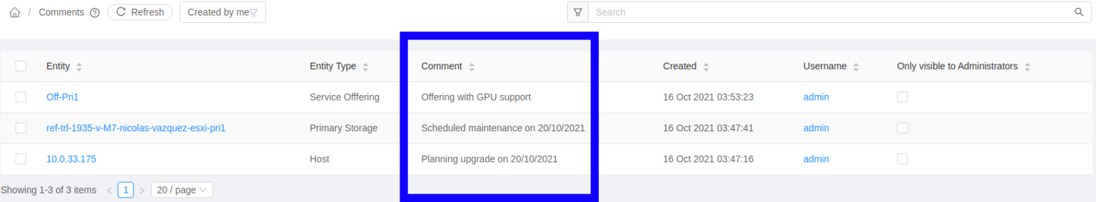 Adding Comments to CloudStack Objects | CloudStack Feature First Look - ShapeBlue