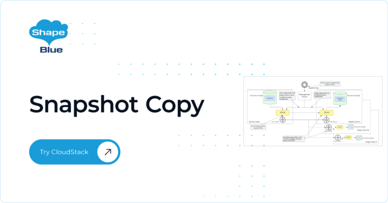 Snapshot Copy | CloudStack Feature First Look - ShapeBlue