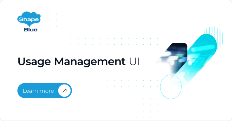 Usage Management UI | CloudStack Feature First Look - ShapeBlue